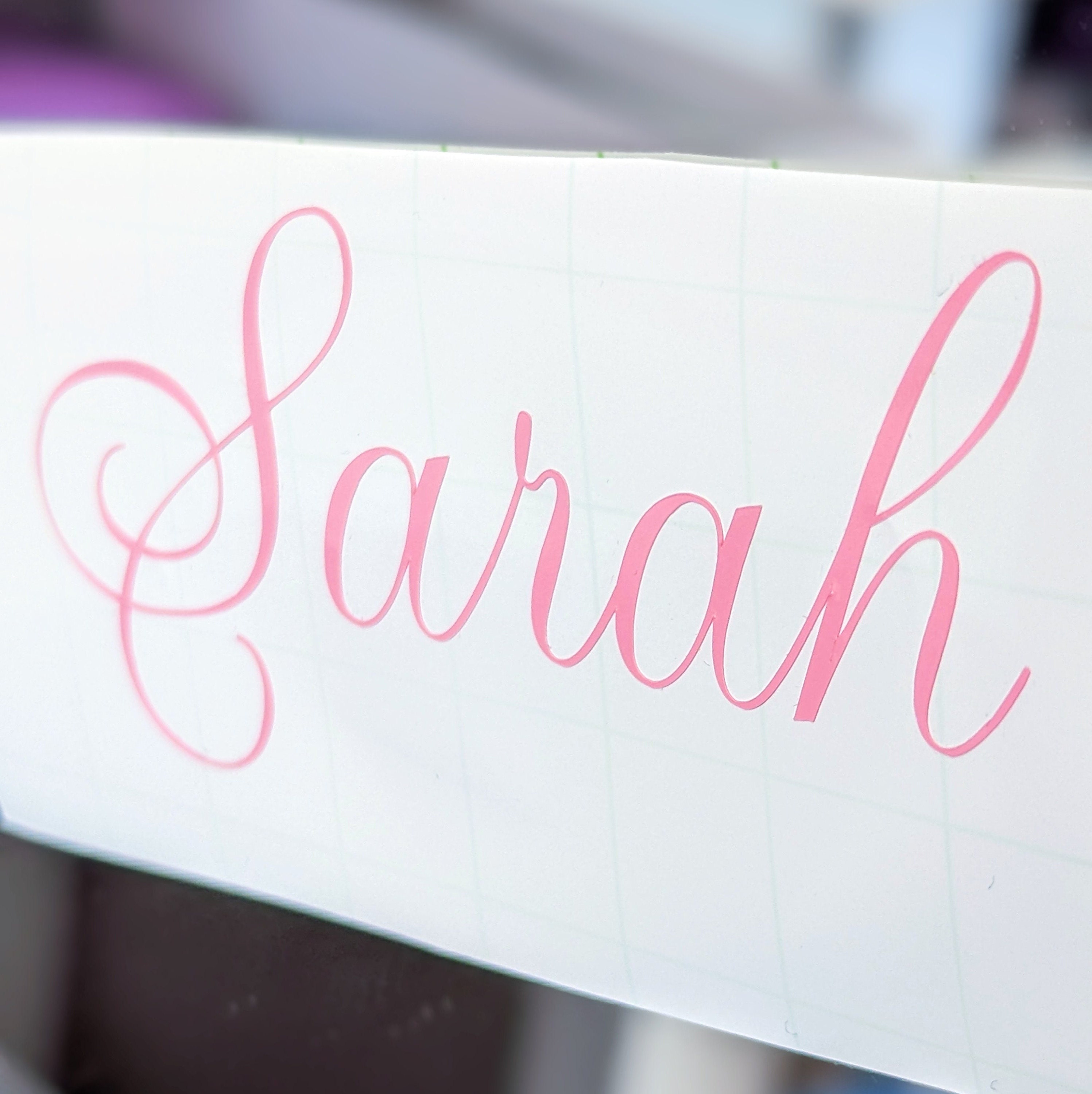 Pink Name Decal Sticker Custom Decal Pink Sticker Personalized - Etsy