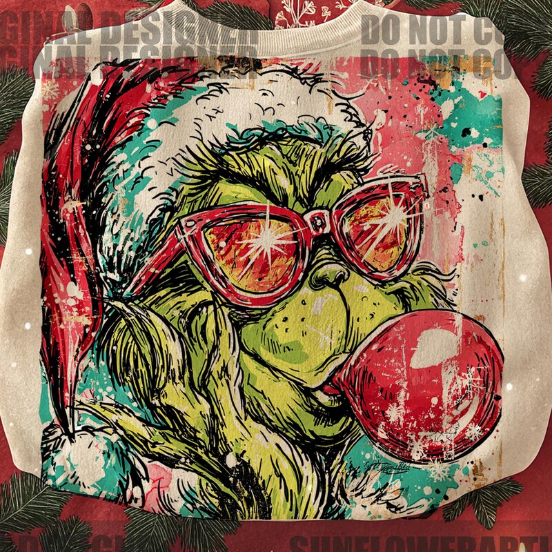 Preppy Grinch - Etsy