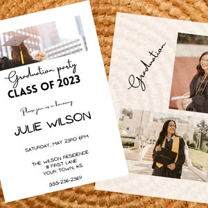 Graduation Invite, Graduation Party, Grad Announcement, College ...