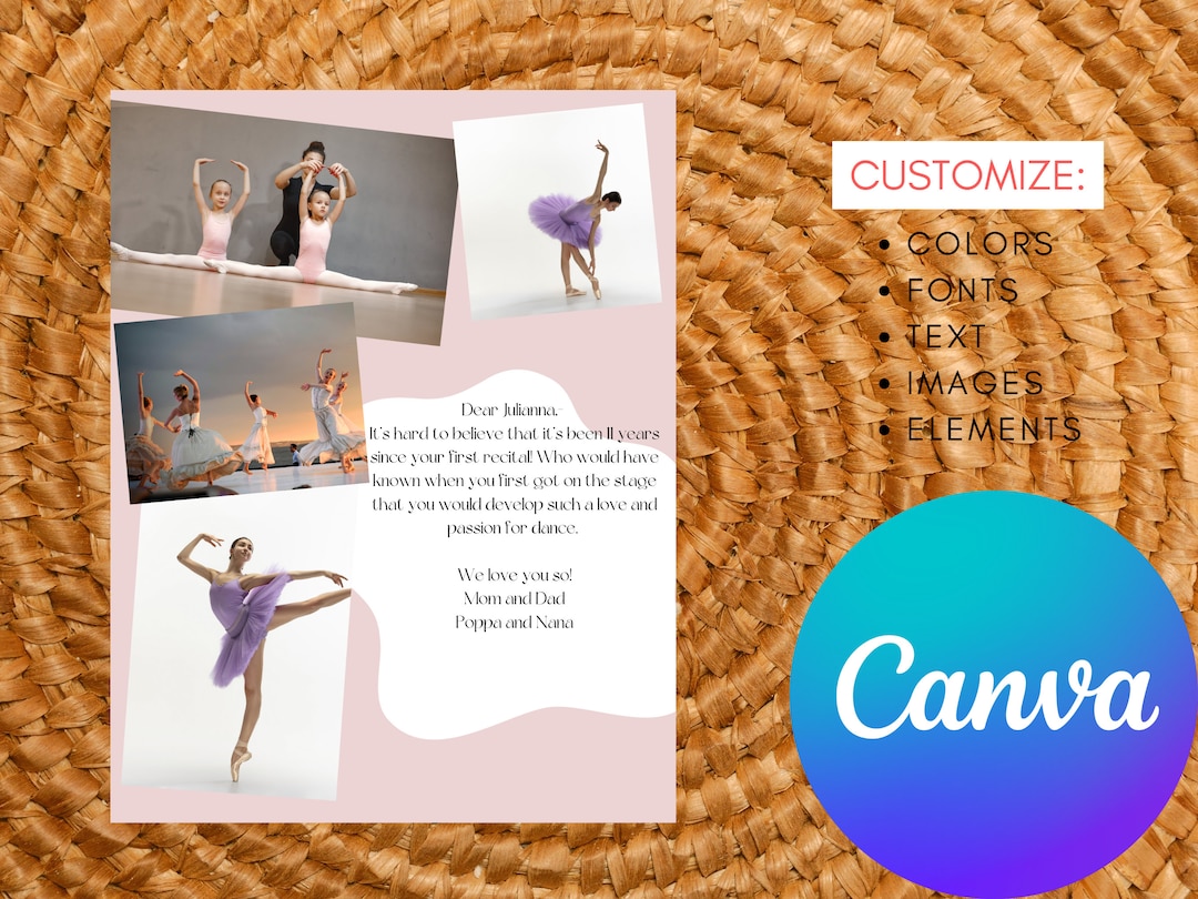 Dance Recital Ad, Recital Program Ad, Photo Dance Ad, Recital Book Ad ...