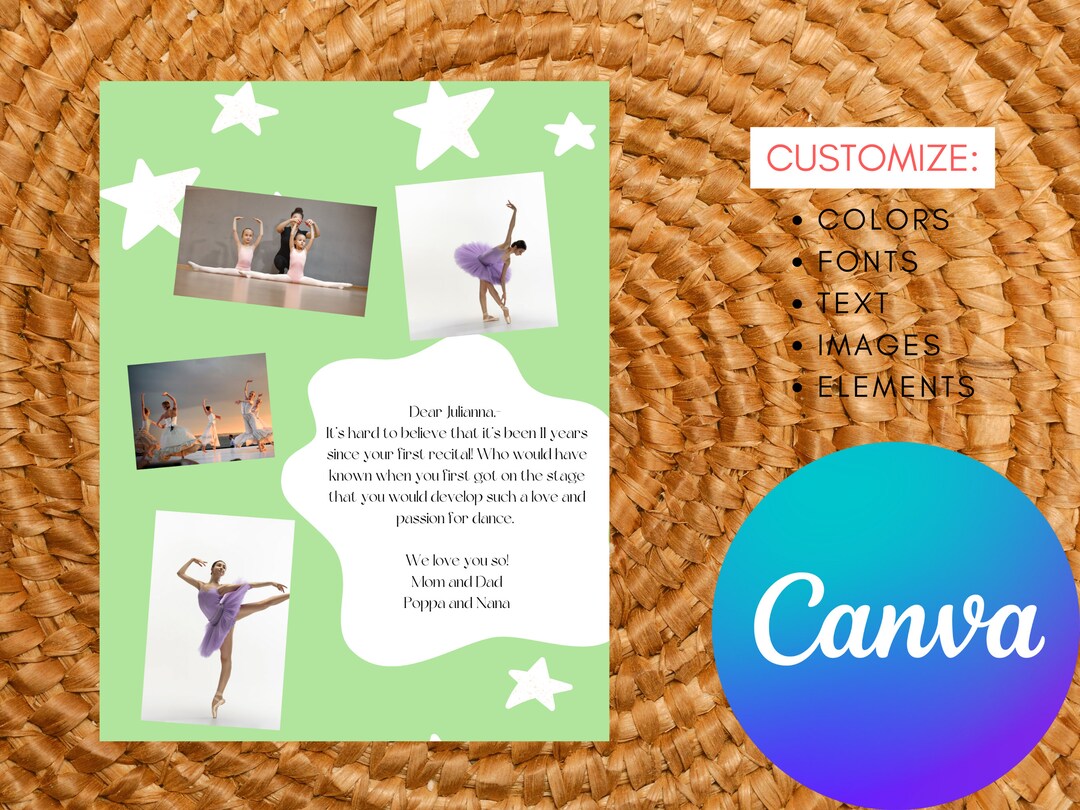 Dance Recital Ad, Recital Program Ad, Photo Dance Ad, Recital Book Ad ...