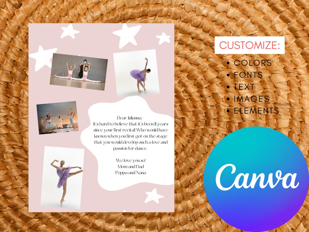 Dance Recital Ad, Recital Program Ad, Photo Dance Ad, Recital Book Ad ...