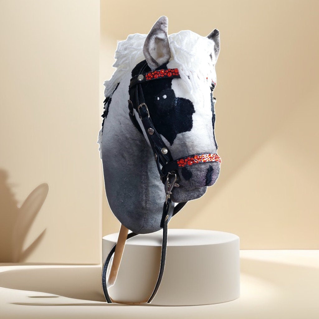 Hobby Horse Piebald Bridle Bit Reins Set - Etsy UK