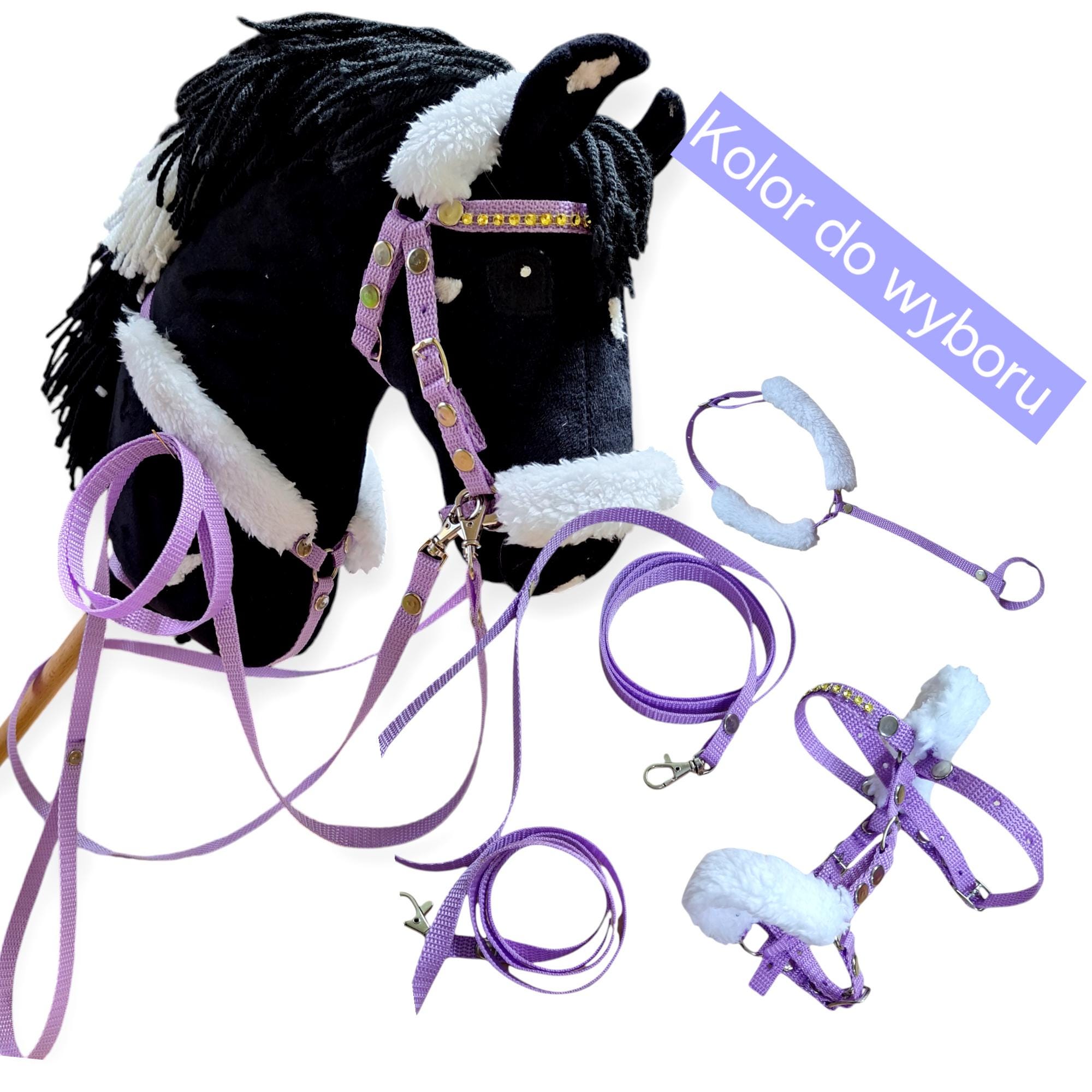 Halter/headpiece for Hobby Horse, Lunge, Reins, Breastplate - Etsy