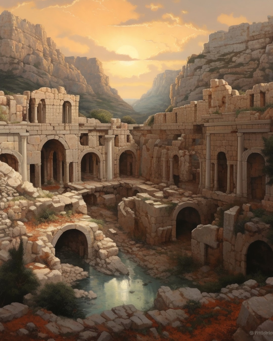 Ancient Samaria Digital Print - Etsy