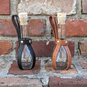 Tall Potion Bottle With Leather Holster - Etsy