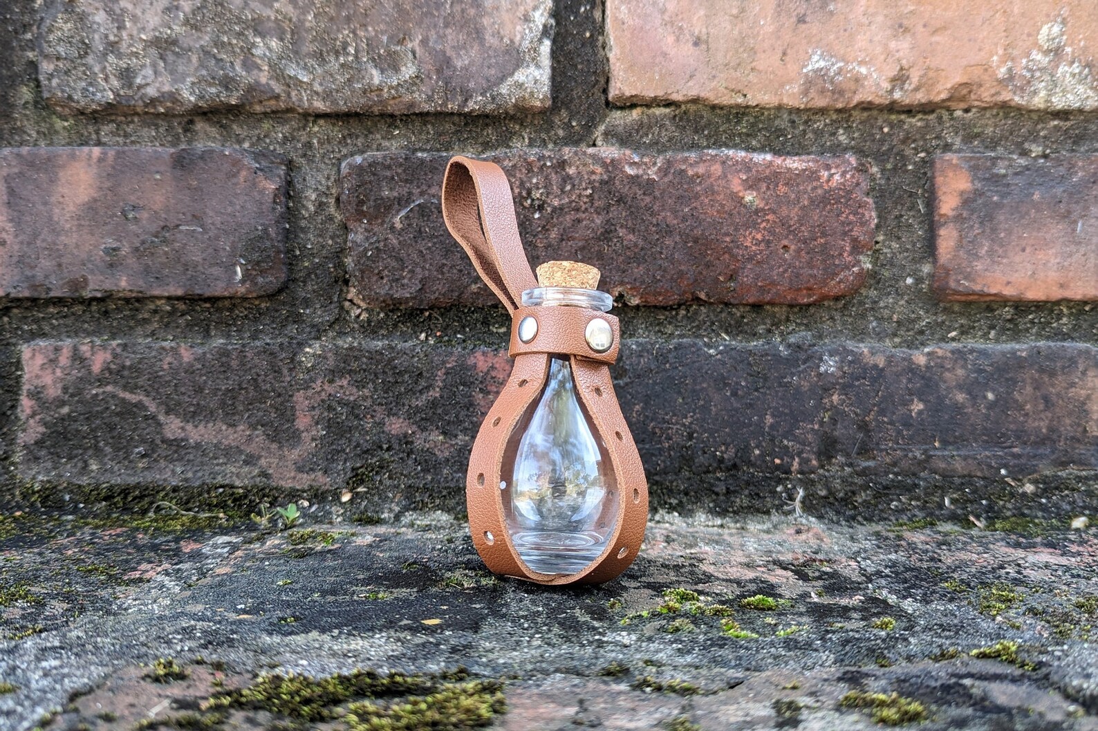 Small Potion Bottle With Leather Holster - Etsy