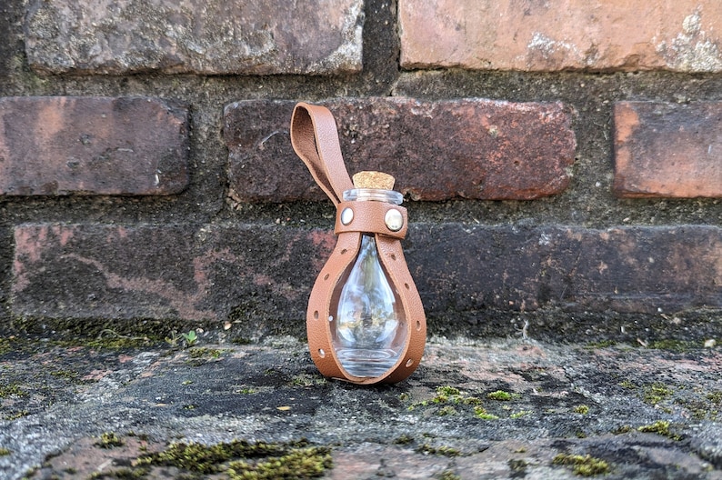 Small Potion Bottle With Leather Holster - Etsy