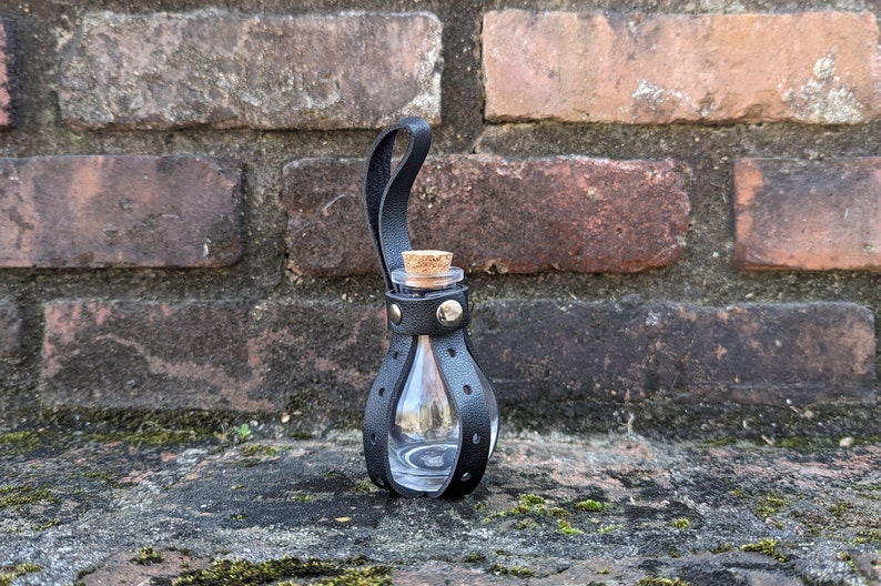 Small Potion Bottle With Leather Holster - Etsy