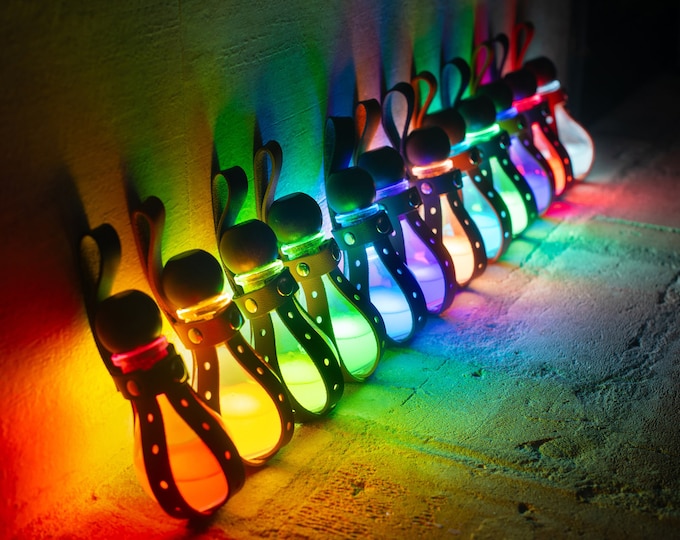 Glowing Light Elixir in Small Potion Bottle With Leather Holster, USB ...