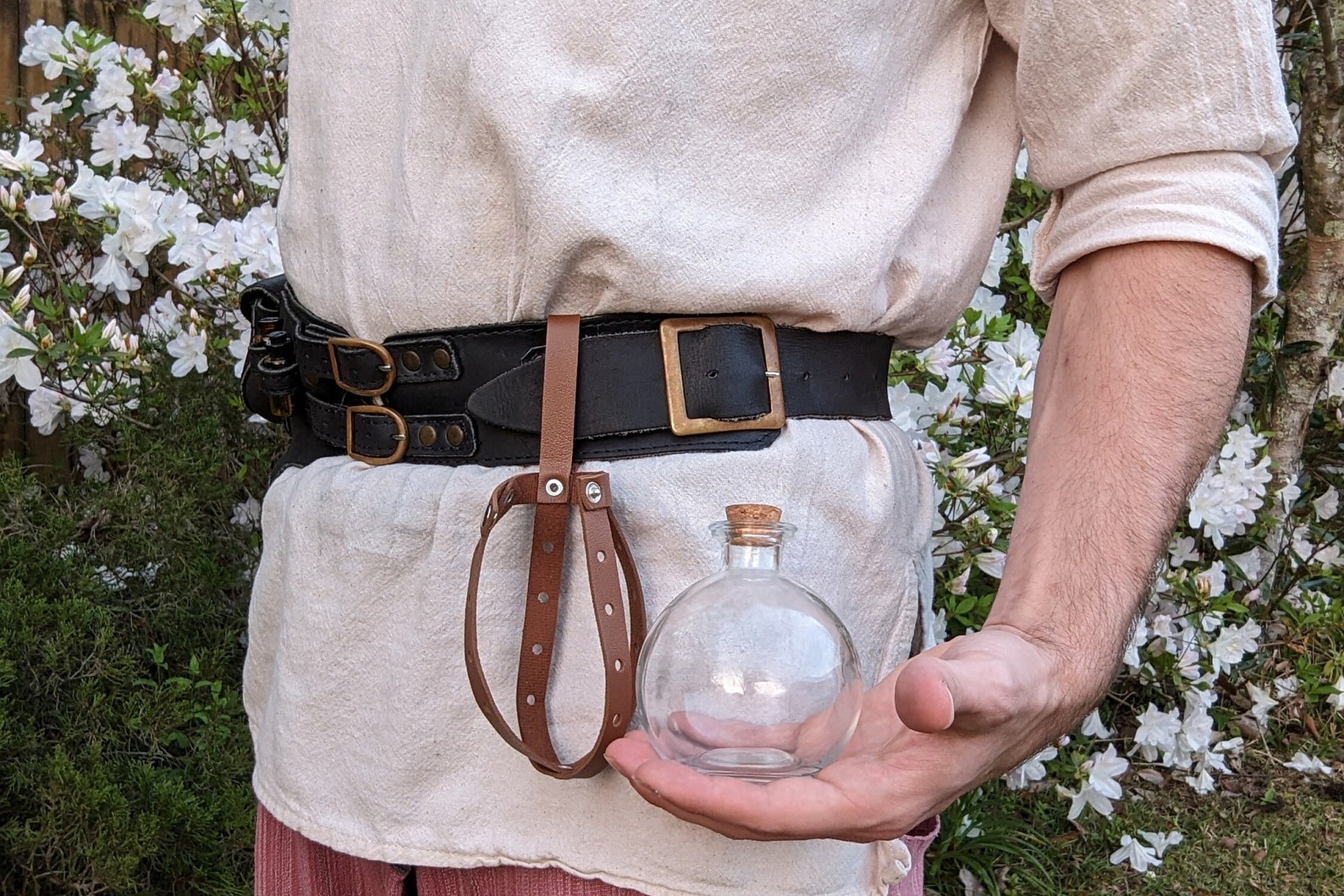 Large Potion Bottle With Leather Holster - Etsy
