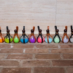 Glowing Light Elixir in Medium Potion Bottle With Leather Holster, USB ...