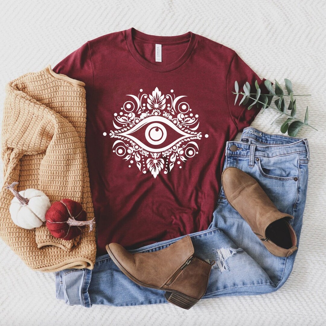 Evil Eye Shirt, Evil Eye Clothing, Tarot Clothing, Spiritual Protection ...