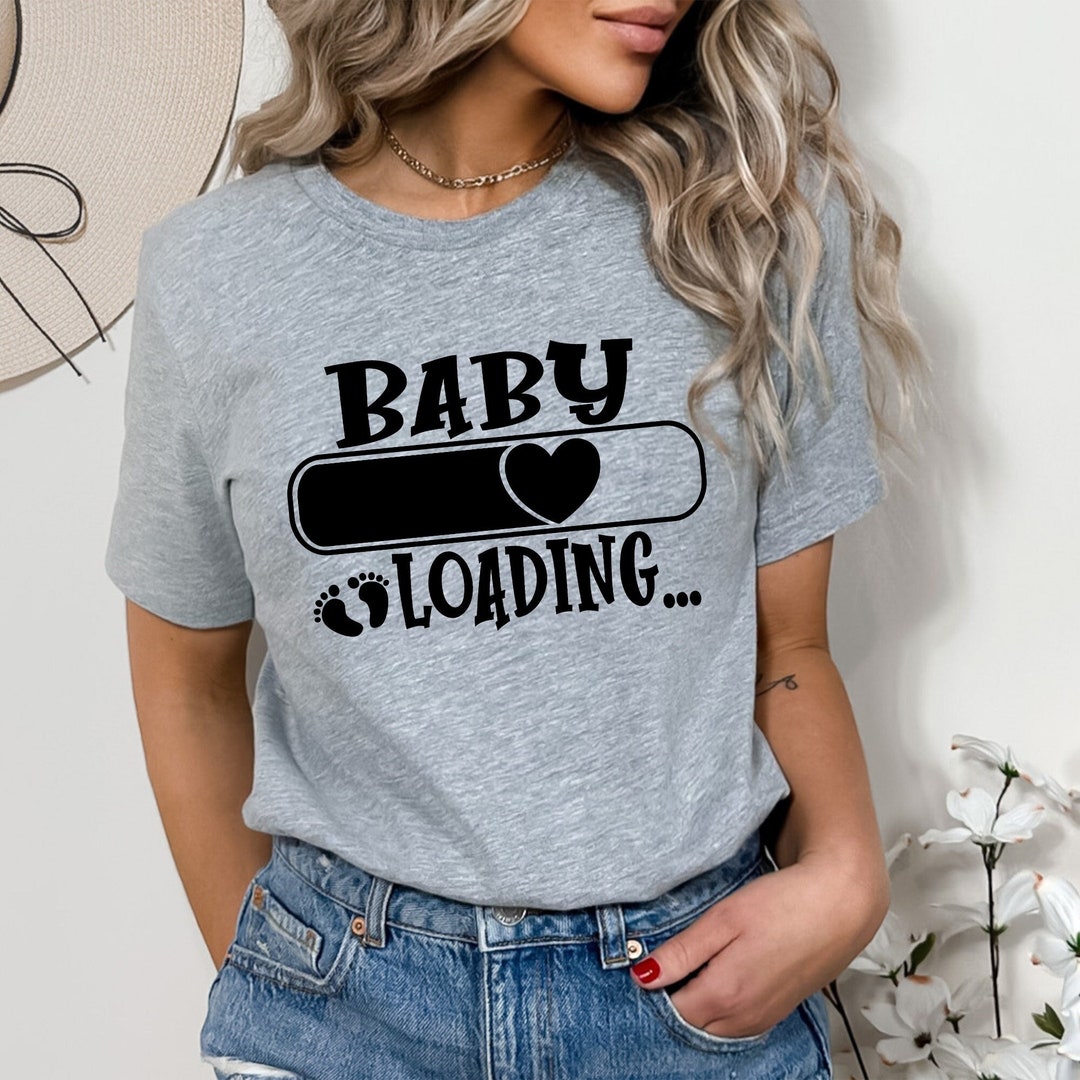 Baby Loading Shirt, Pregnancy Announcement Shirt, Funny Pregnancy Shirt ...