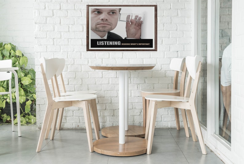 Listening Poster for Office Wall Art - Etsy