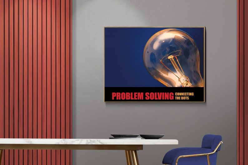 Problem Solving, Poster, Office Wall Art, Office Decor, Management ...