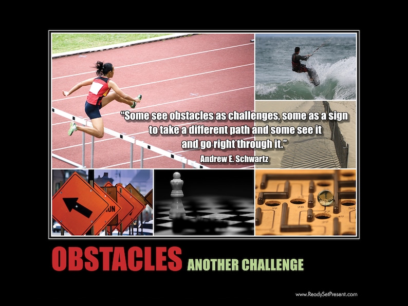 Obstacles Collage Poster - Etsy