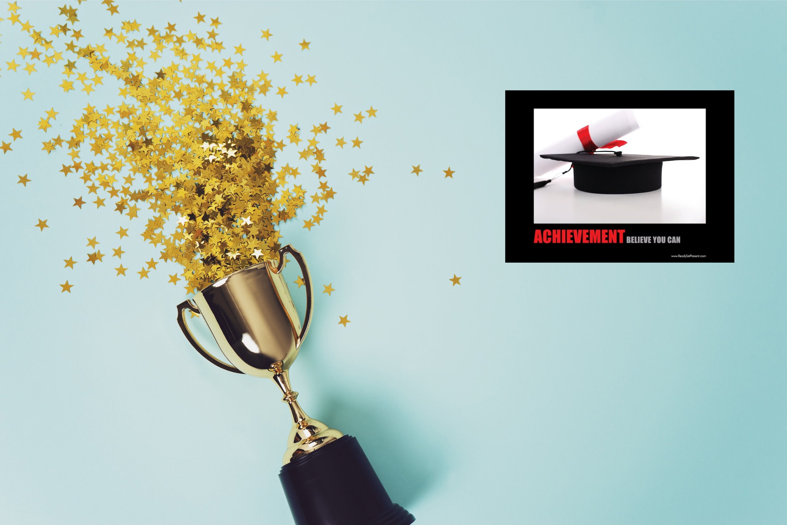 Achievement Motivational Poster - Etsy