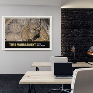 Time Management Motivational Poster - Etsy