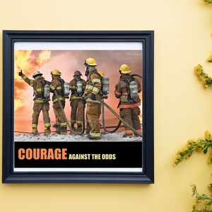 Courage, Poster, Office Wall Art, Office Decor, Management ...