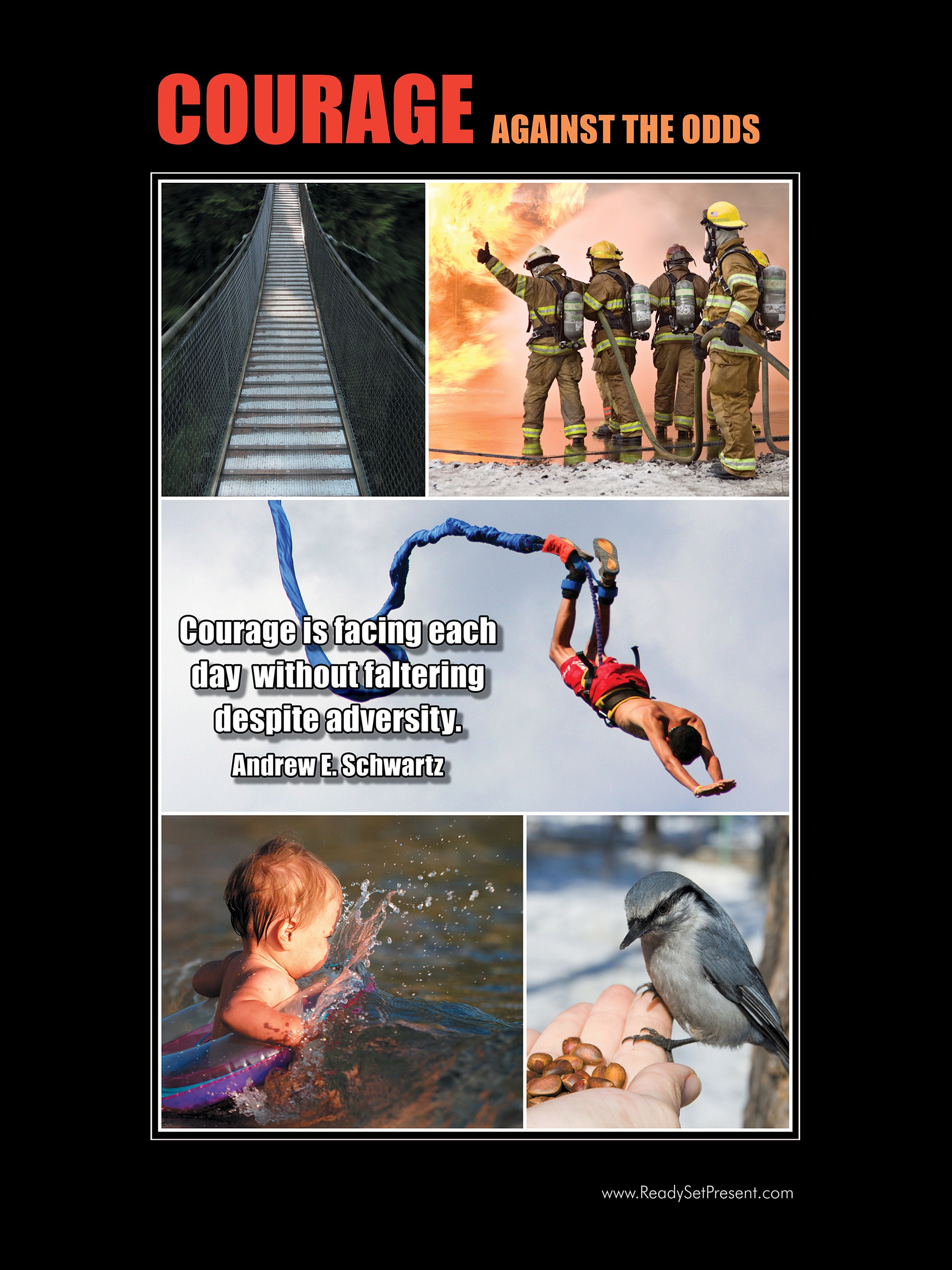 Courage, Poster, Office Wall Art, Office Decor, Management ...