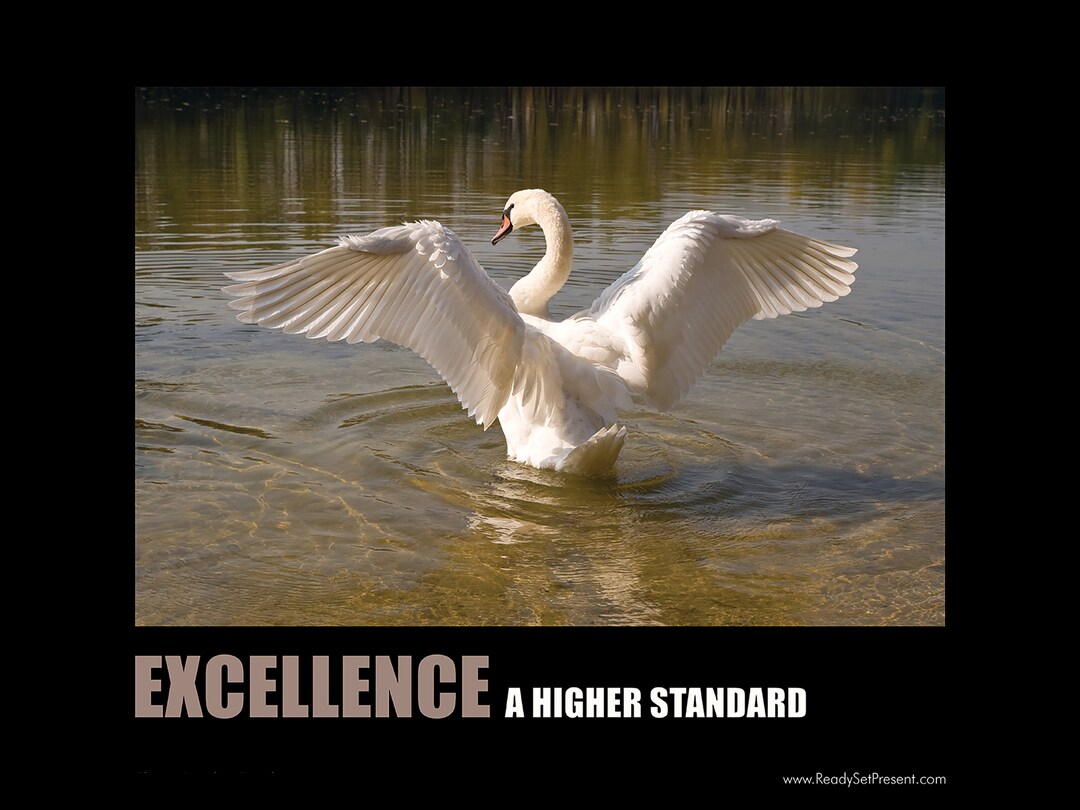 Excellence Inspirational Poster - Etsy