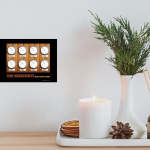 Time Management Poster - Etsy