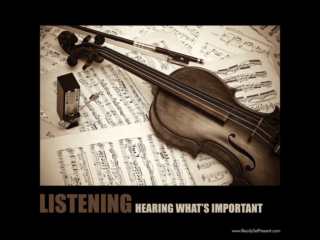 Listening, Poster, Office Wall Art, Office Decor, Management ...