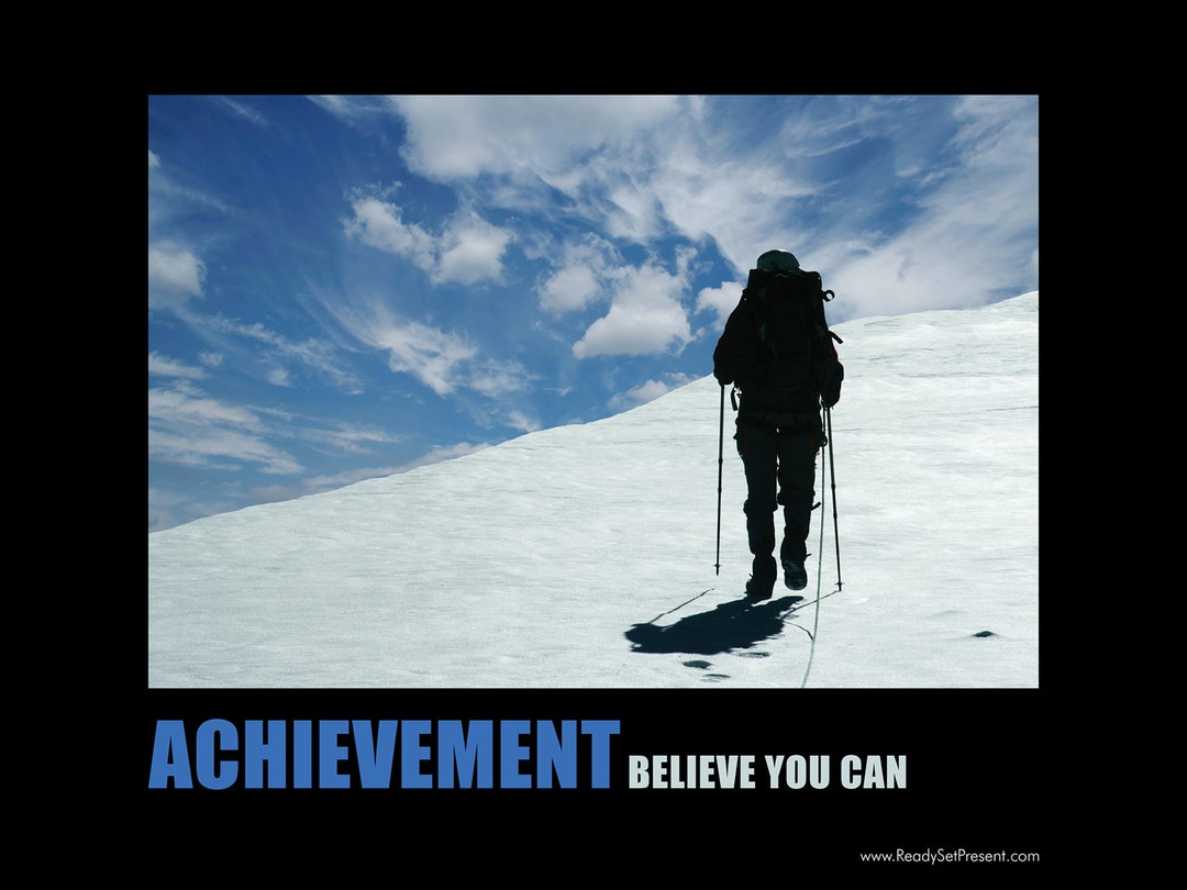 Achievement Poster - Etsy