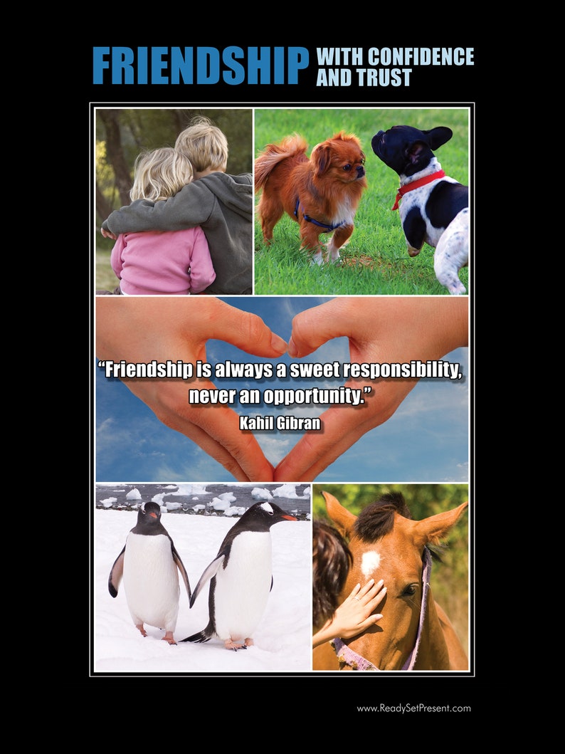Friendship, Poster, Office Wall Art, Office Decor, Management ...