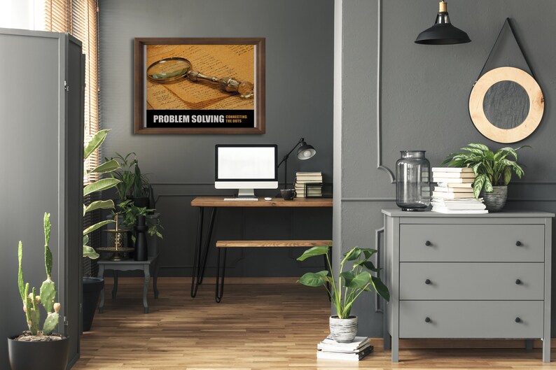 Problem Solving, Poster, Office Wall Art, Office Decor, Management ...
