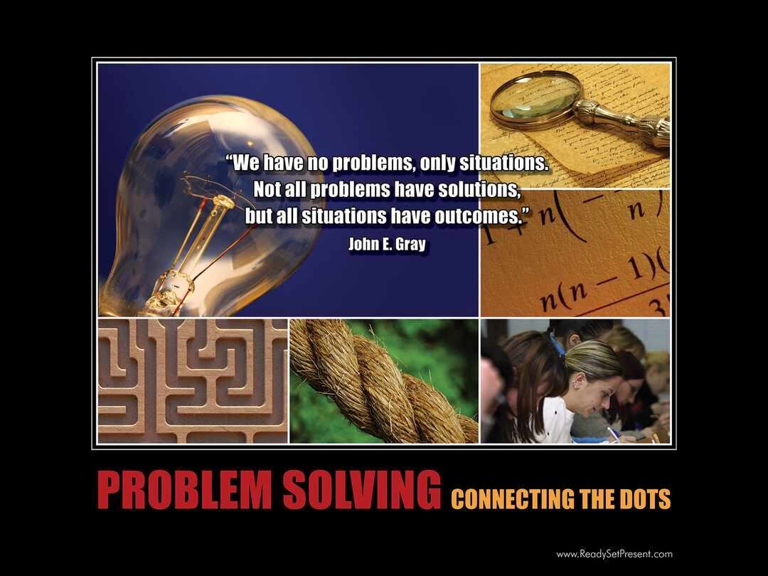Problem Solving, Poster, Office Wall Art, Office Decor, Management ...