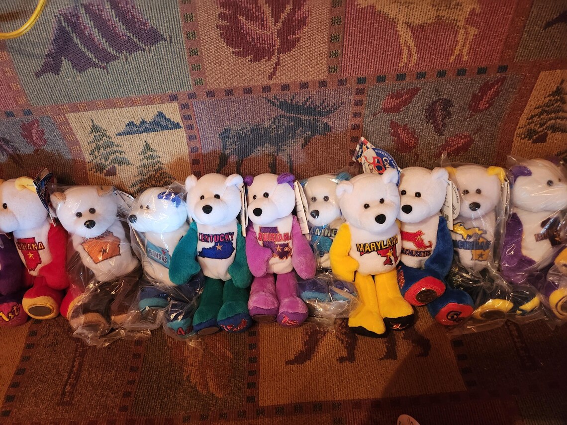 Collectible Bears With State Quarters Included- Great Gift!! - Etsy