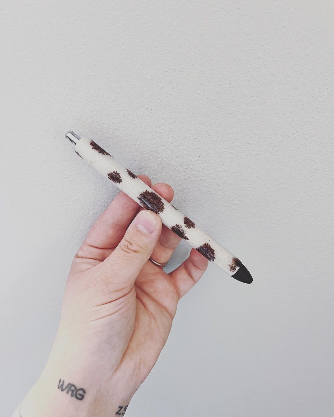 Cow Print Glitter Pens Cute Pen Inkjoy Pen Customize Pen Personalized ...