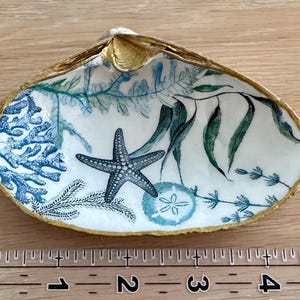 Coastal Decoupage Clam Shell - Etsy