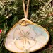 Decoupage Sand Dollar Clam Shell Ornament - Etsy