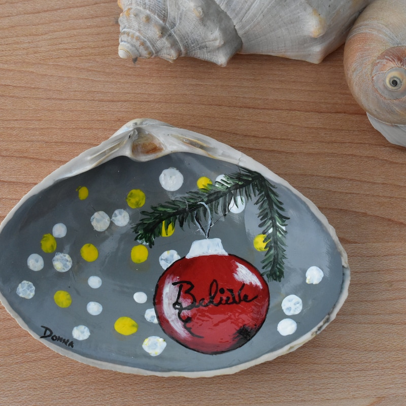 Clam Shell Christmas Ornament - Etsy