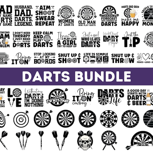 Dart Card Template - Etsy UK