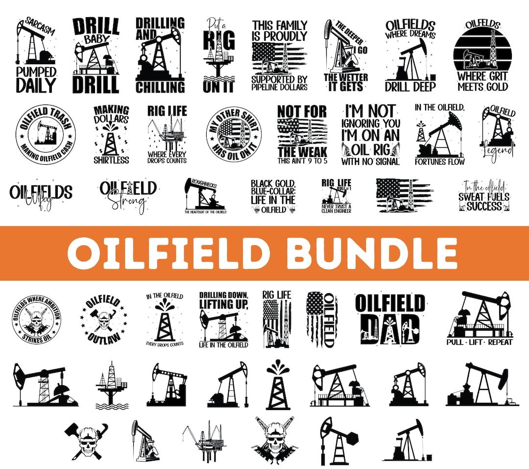 Oilfield SVG PNG Bundle| Oil Rig Svg| Gas Pump Svg| Oilfield Png ...