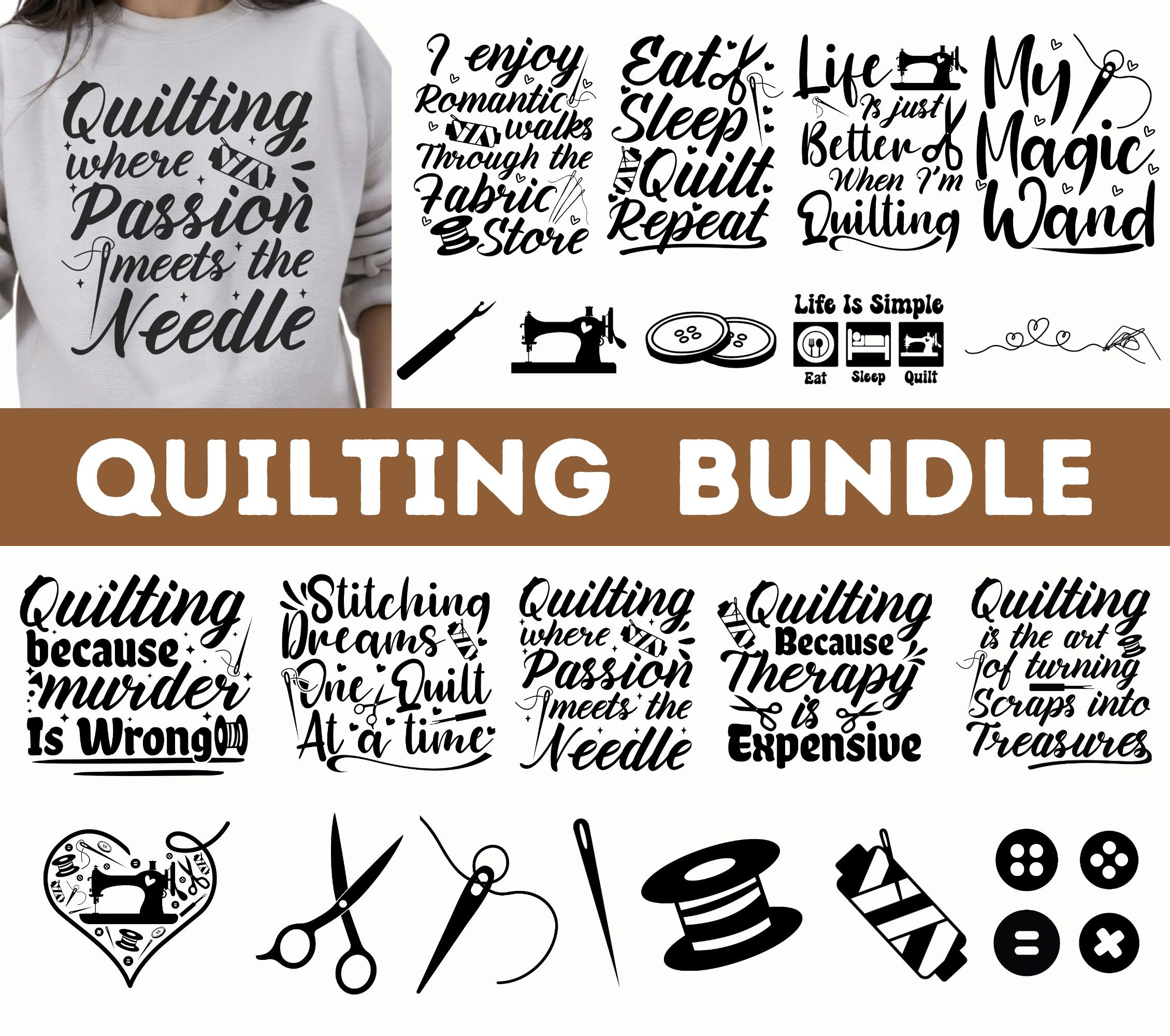 Quilters SVG Bundle Quilting Svg Sewing SVG Quote Crafting Svg Quilting ...