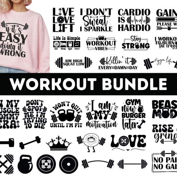 Workout Svg - Etsy