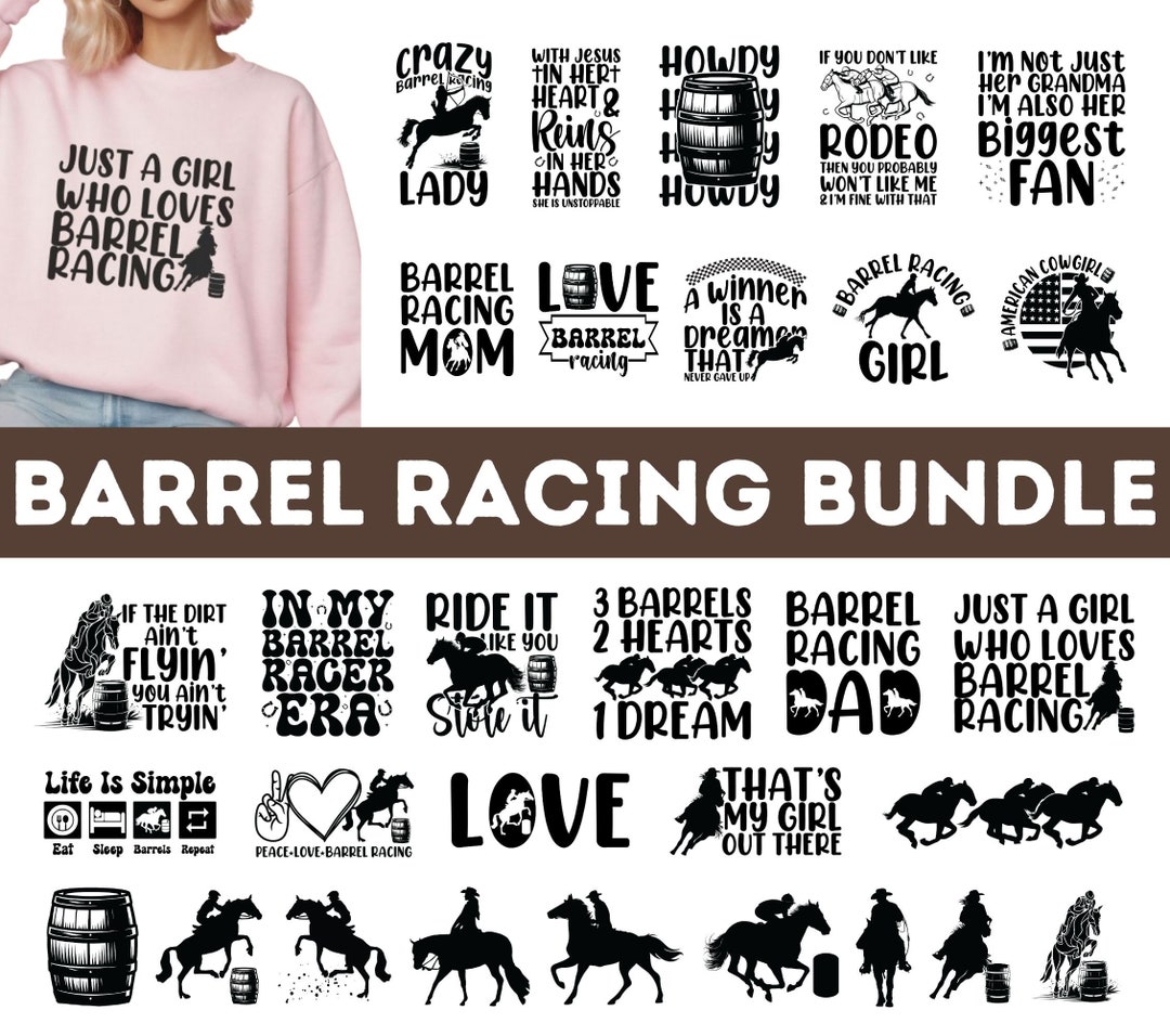 Barrel Racing SVG Bundle| Barrel Racing Png| Horse Svg| Rodeo Svg ...