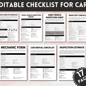 Fillable Visual Inspection Report - Etsy