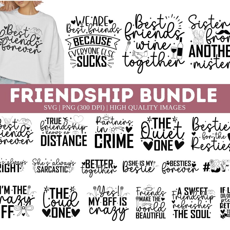 Friendship Svg - Etsy