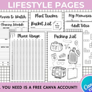 Printable Bullet Journal, Premade Bujo Template, Bullet Journal Pages ...
