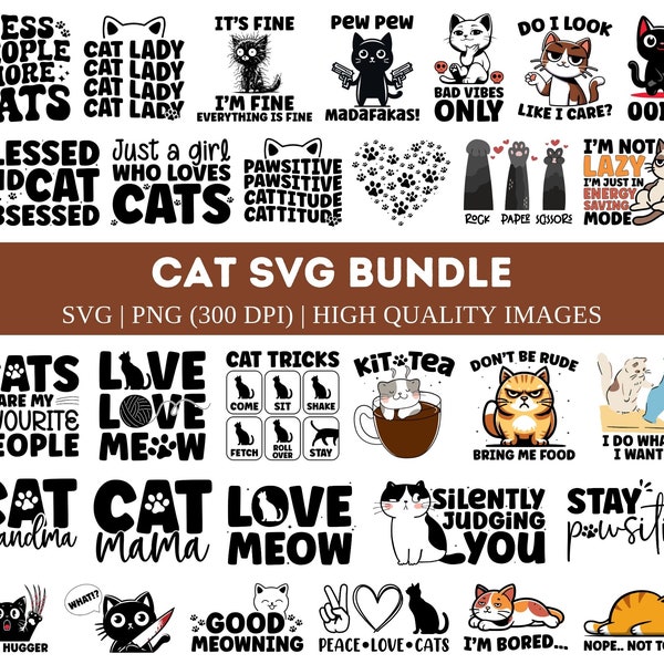 Cat Quotes Svg - Etsy
