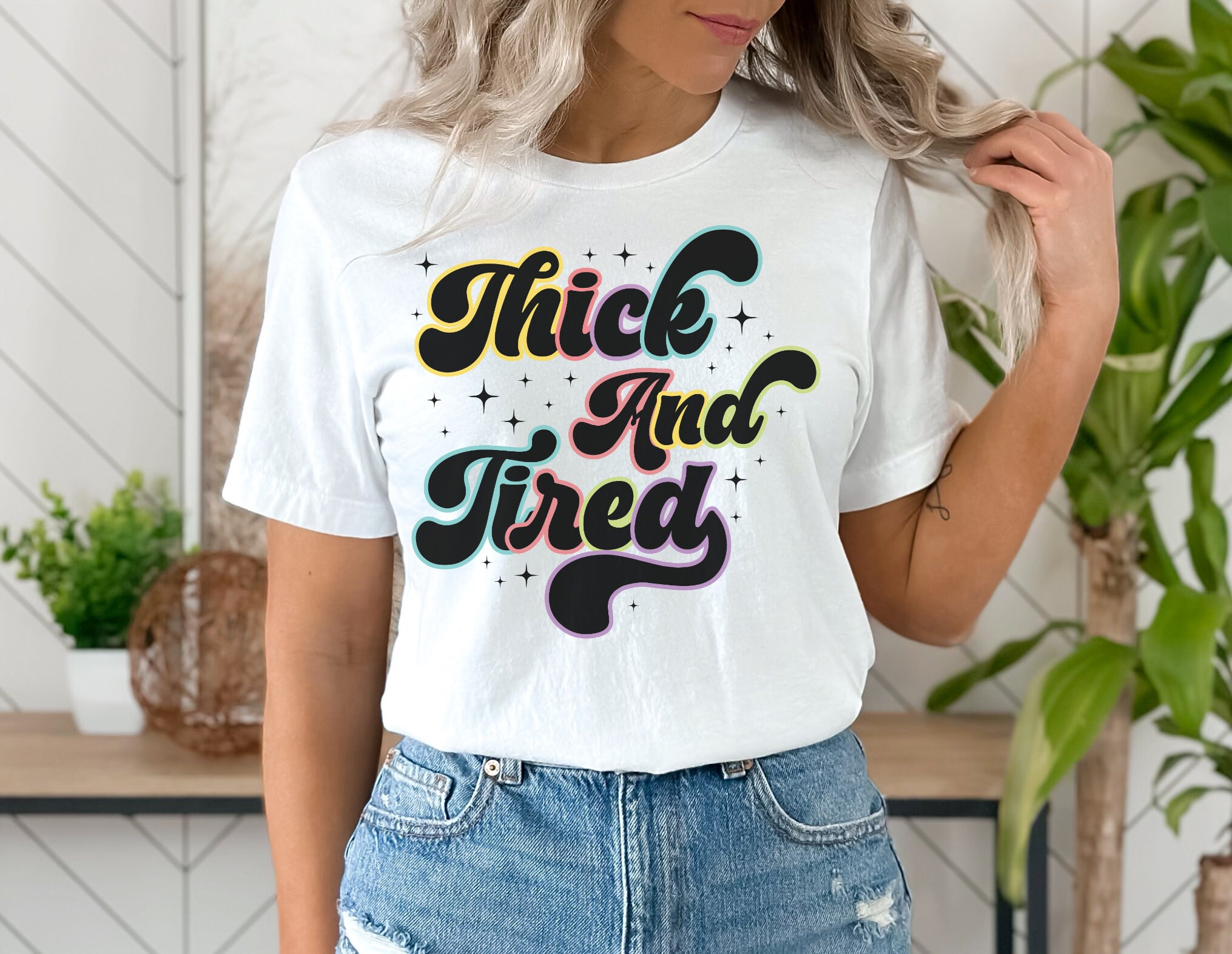 Thick and Tired SVG, Thick and Tired PNG, Thick Svg, Tired Svg, Neon ...