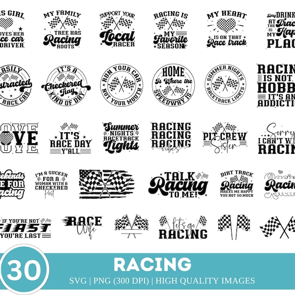 Car Racing Svg - Etsy