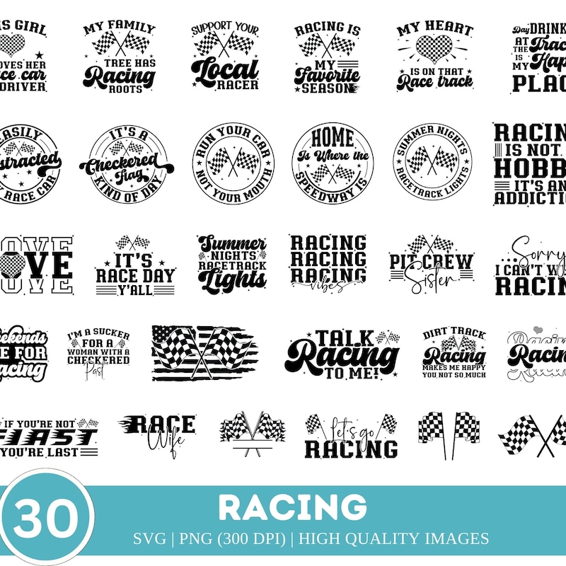 Car Racing Svg - Etsy