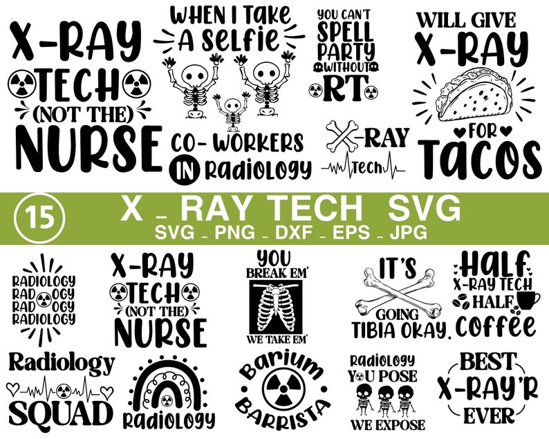 X-ray Tech SVG Bundle| X-ray Tech PNG Bundle| Xray Tech Tshirt Svg ...